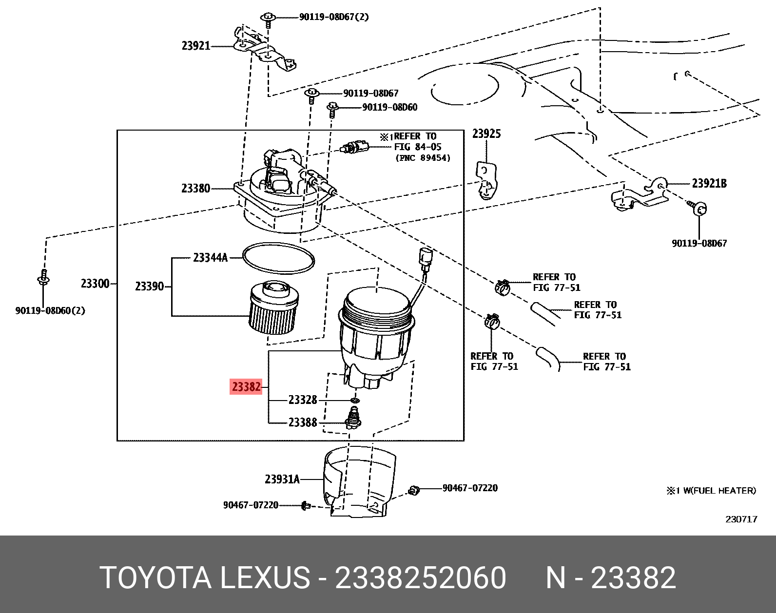 23382-52060 GENUINE TOYOTA 2338252060, LAND CRUISER 202107 -, FJA300 ...