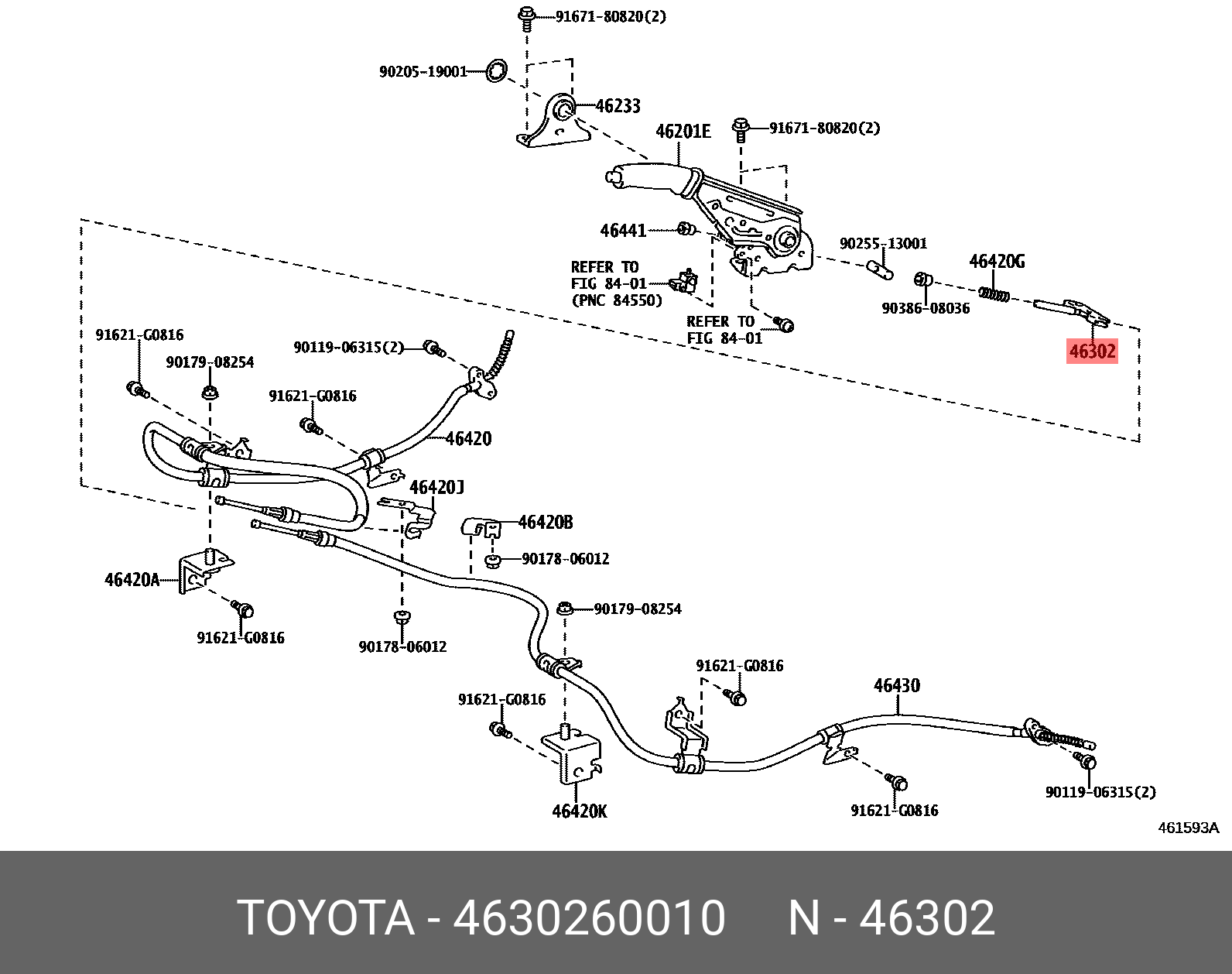 46302-60010 GENUINE TOYOTA LAND CRUISER PRADO 201708-, ROD SUB-ASSY ...