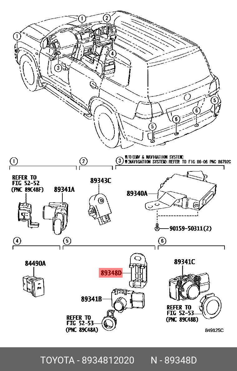 89348-12020 GENUINE TOYOTA 8934812020, ALPHARD/ VELLFIRE/ HV 201501 ...