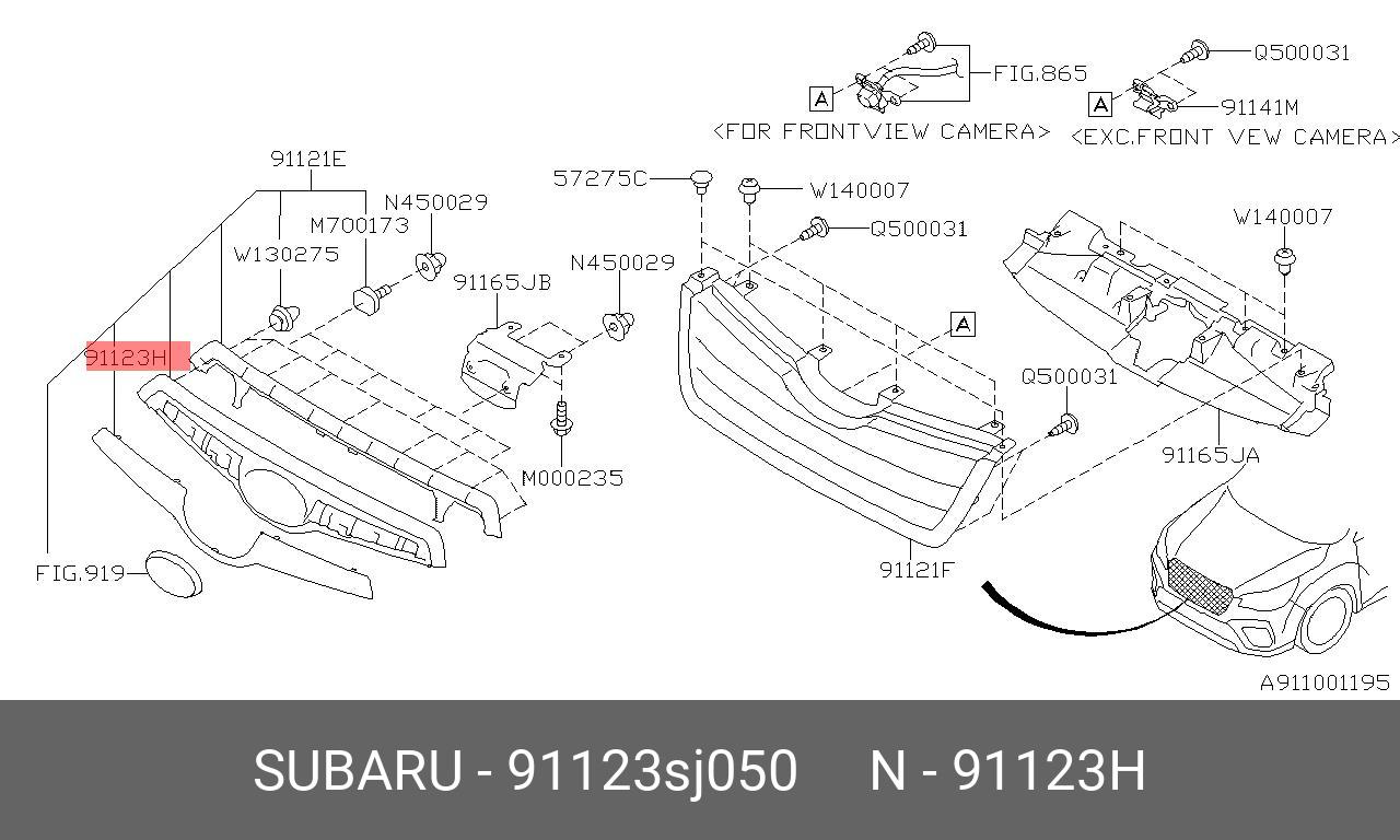 Stampaggio OE originale Ctr Pl6 91123SJ050 per Subaru 91123-SJ050