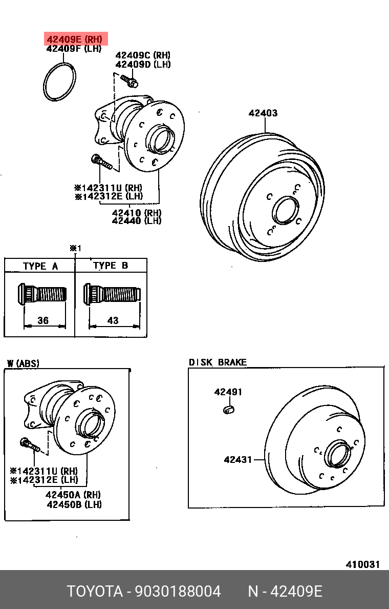 90301-88004 GENUINE TOYOTA 9030188004, LAND CRUISER 202107 -, FJA300 ...