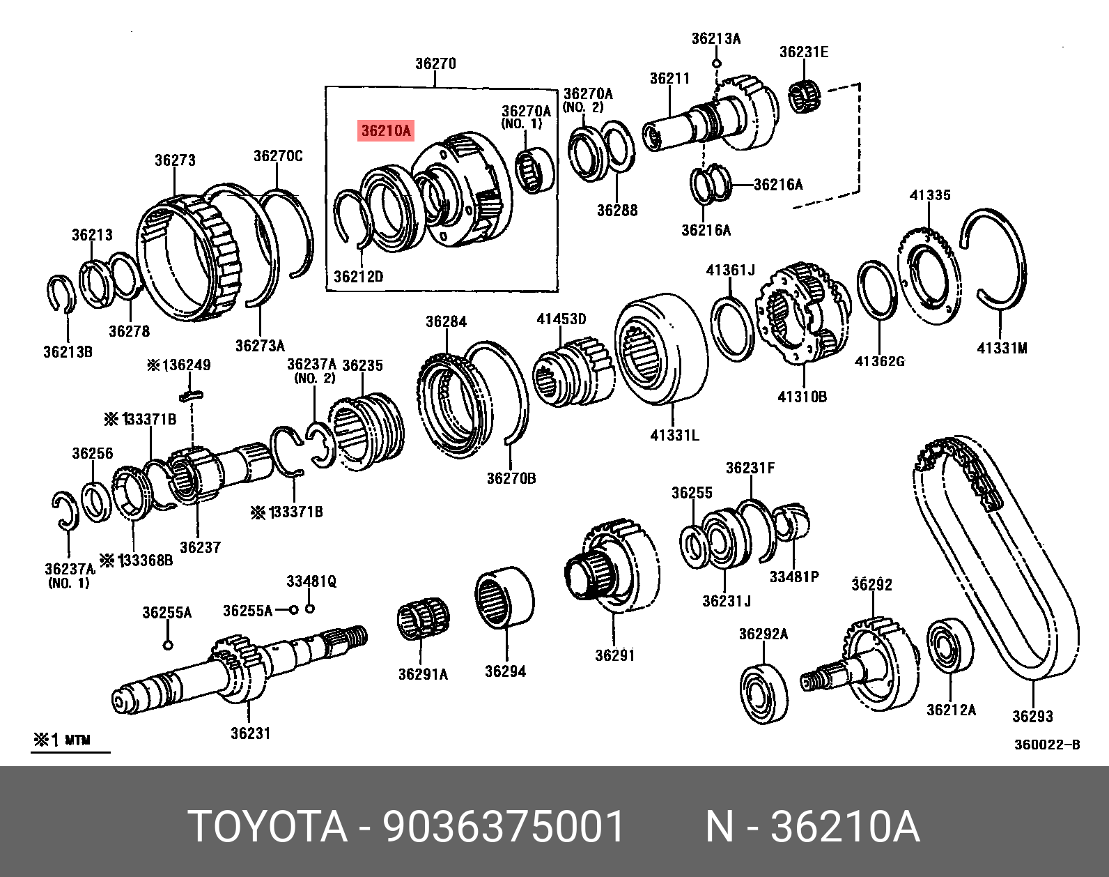 90363-75001 GENUINE TOYOTA 9036375001, HILUX 202006-, GUN125, BEARING ...