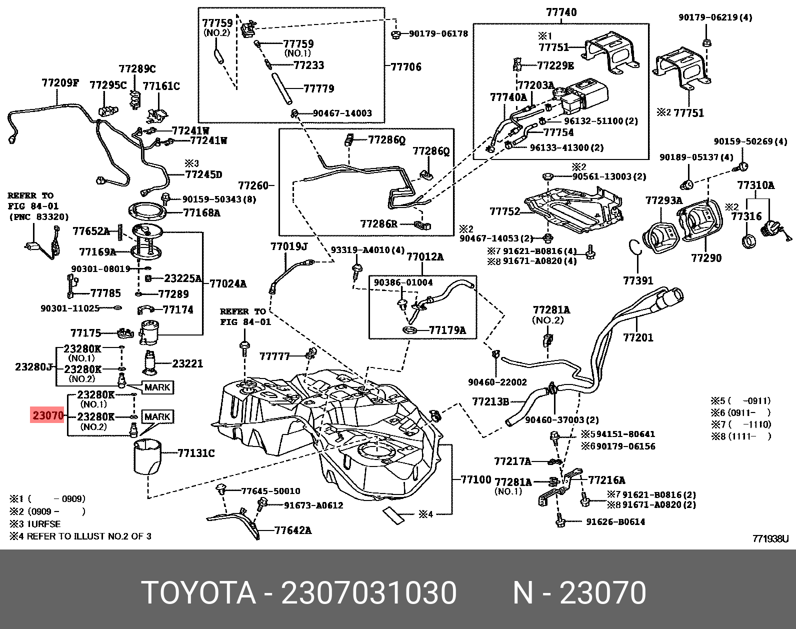 23070-31030 GENUINE TOYOTA 2307031030, LAND CRUISER 202107 -, FJA300 ...