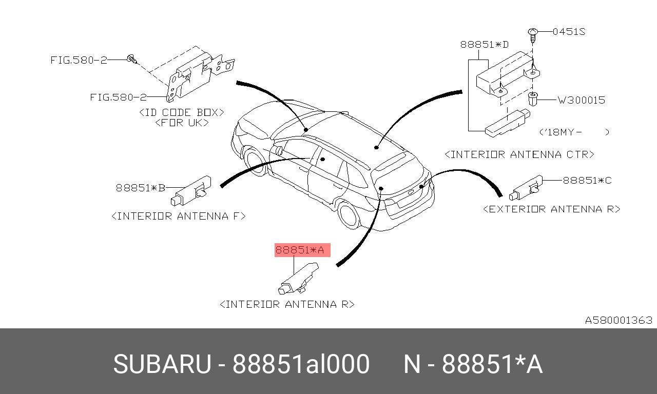 Originale OE Ant Int Ay 88851AL000 per Subaru 88851-AL000