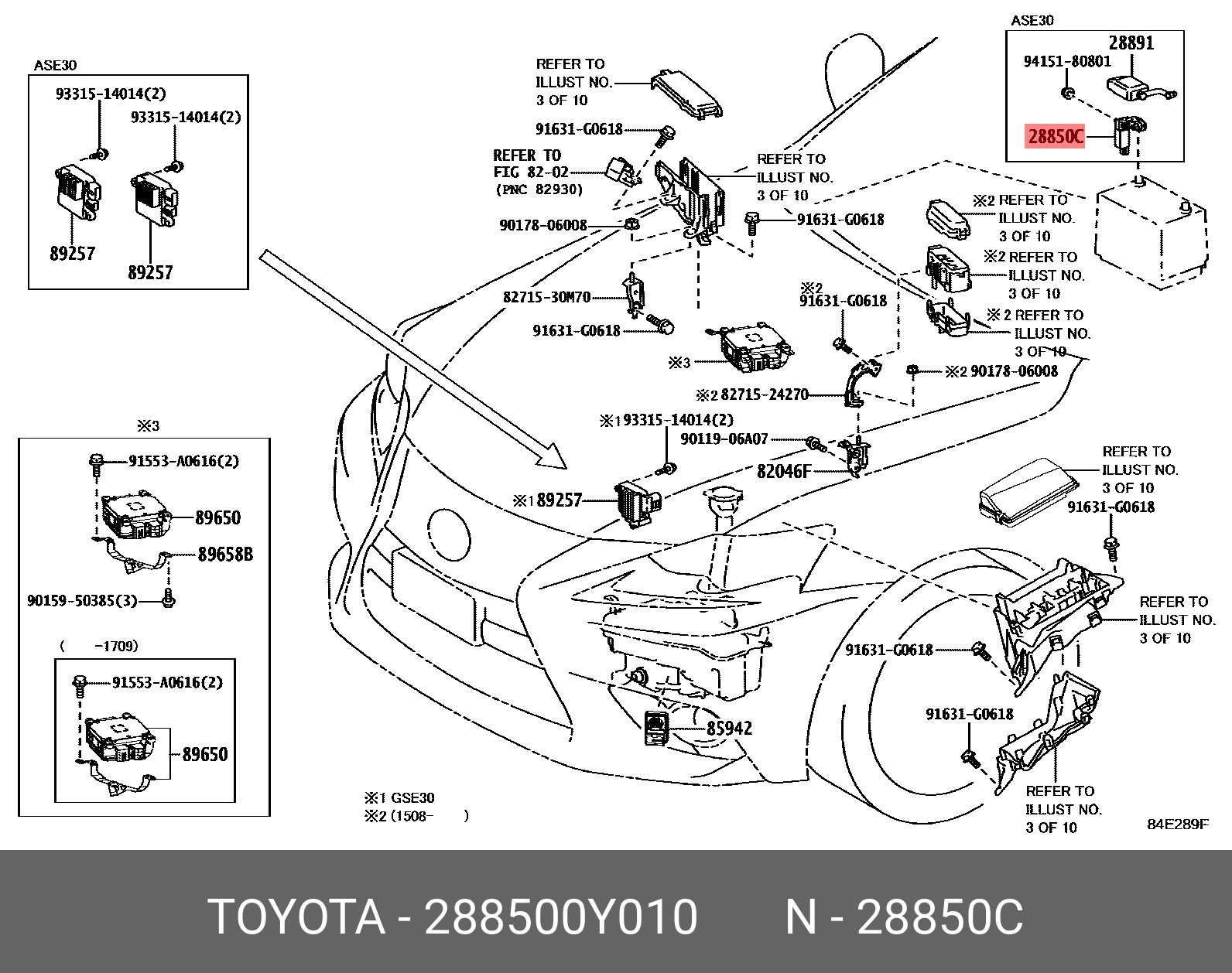 28850-0Y010 GENUINE TOYOTA 288500Y010, HILUX 202006-, GUN125, SENSOR ...