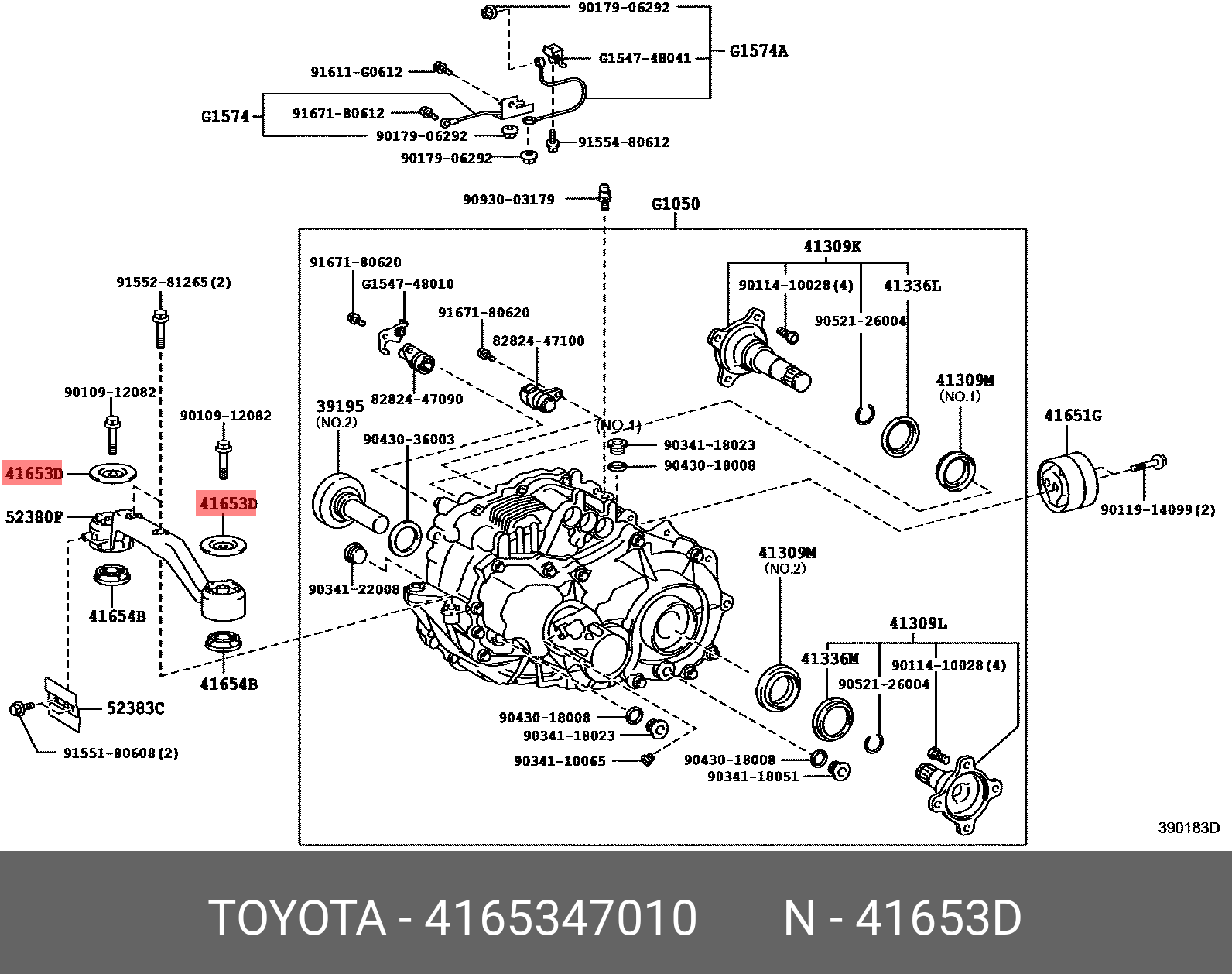 41653-47010 GENUINE TOYOTA 4165347010, COROLLA CROSS 202108 -, ZSG10 ...