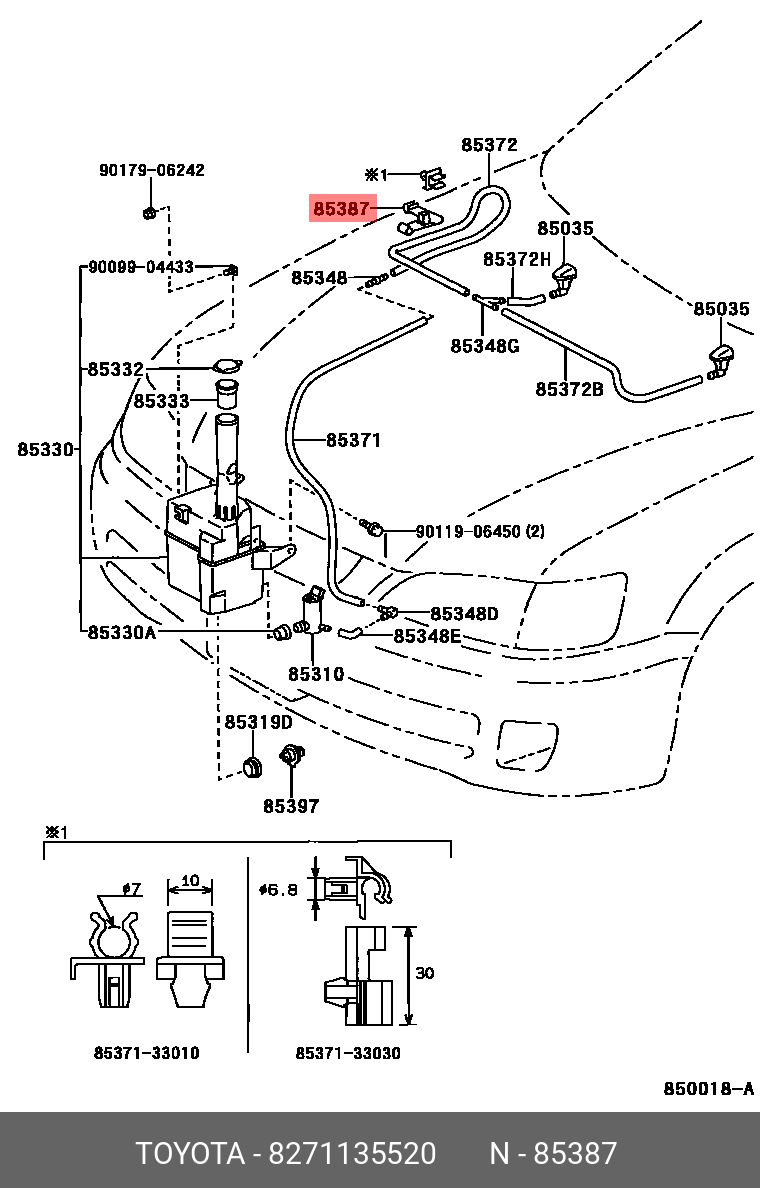 82711-35520 GENUINE TOYOTA 8271135520, HARRIER 202006-, MXUA80, MXUA85 ...