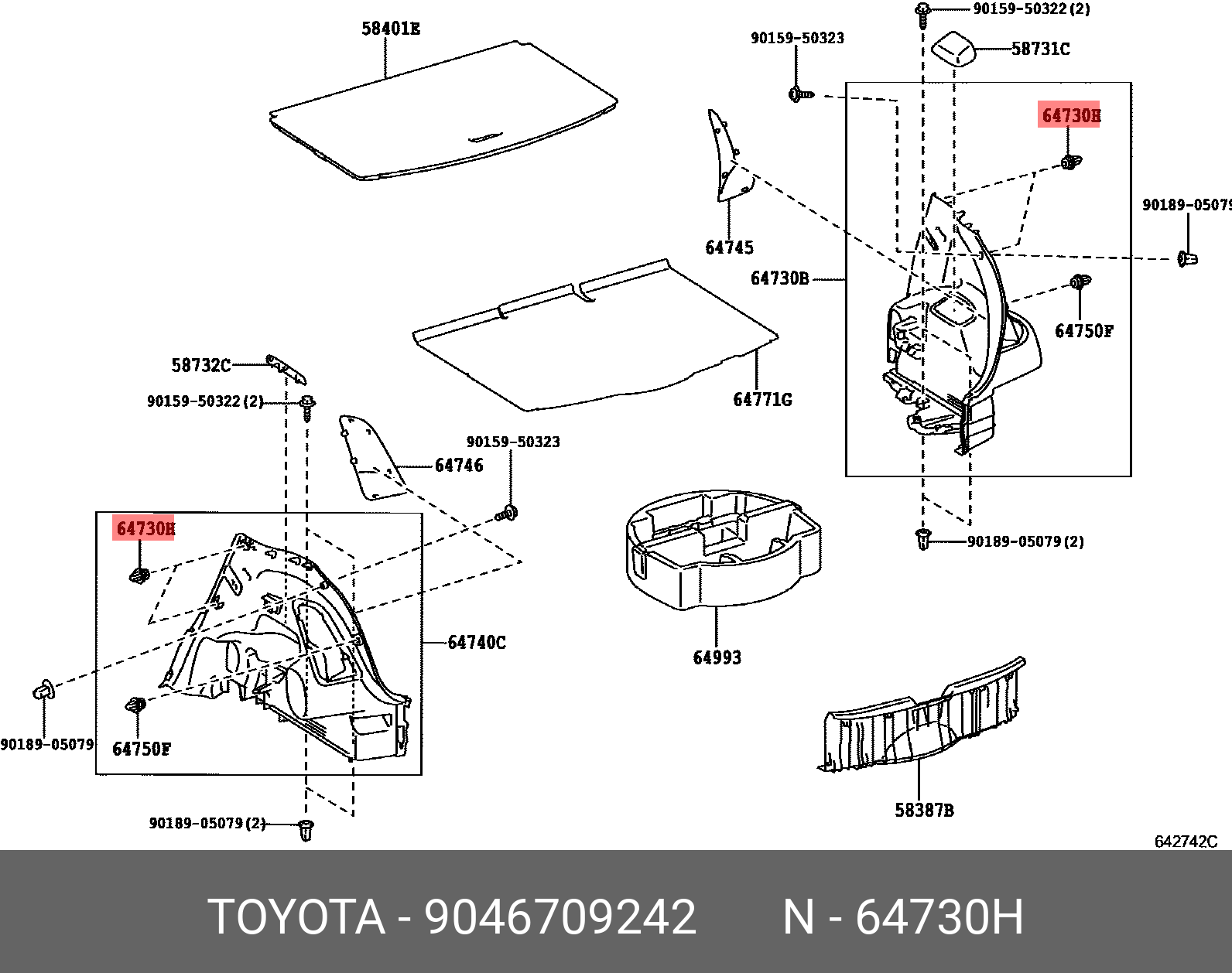 90467-09242 GENUINE TOYOTA 9046709242, COROLLA CROSS 202108 -, ZSG10 ...