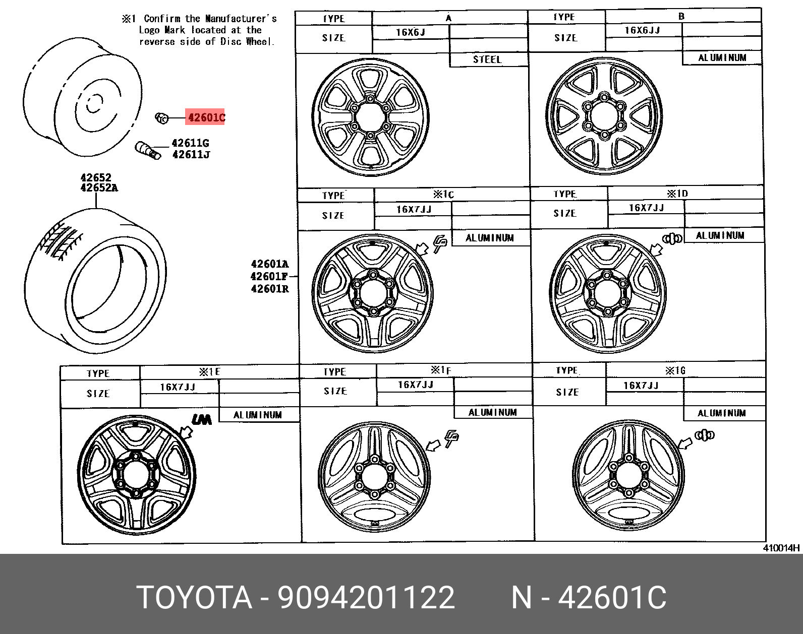 90942-01122 GENUINE TOYOTA 9094201122, LAND CRUISER 202107 -, FJA300 ...