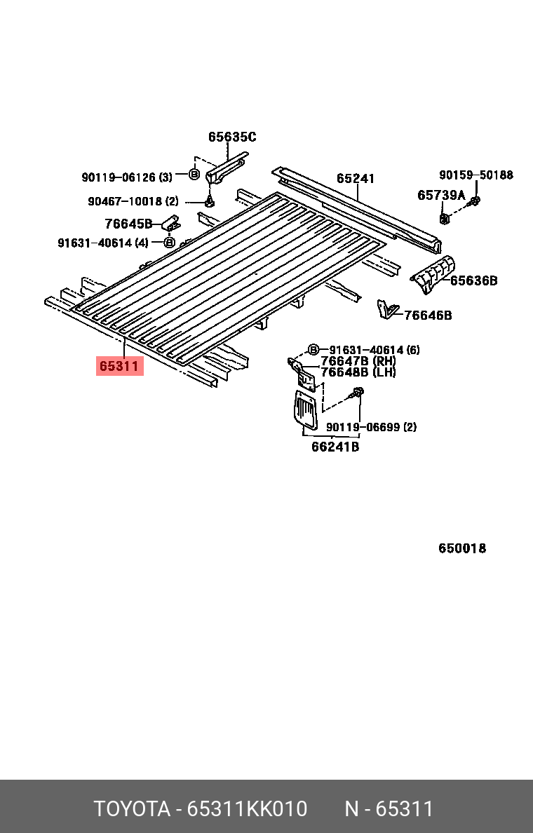 TOYOTA HILUX 201708- GENUINE PARTS