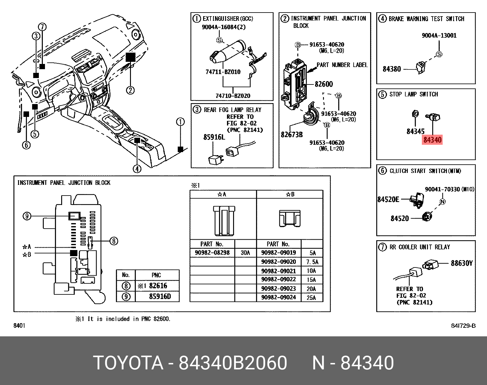 84340-B2060 GENUINE TOYOTA 84340B2060, RAIZE 201910-, A200A, A201A ...