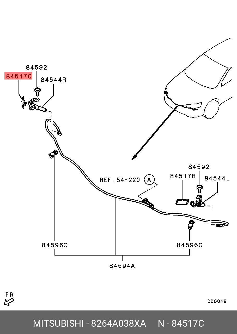 Genuine OE Plug Plastic 8264A038XA for Mitsubishi 8264A-038XA online ...