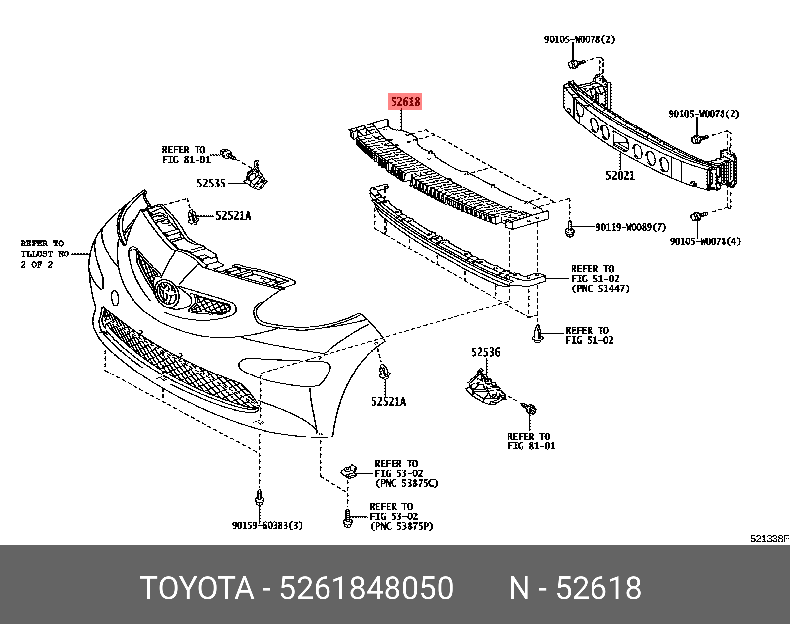 52618-48050 GENUINE TOYOTA 5261848050, HARRIER 202006-, MXUA80, MXUA85 ...