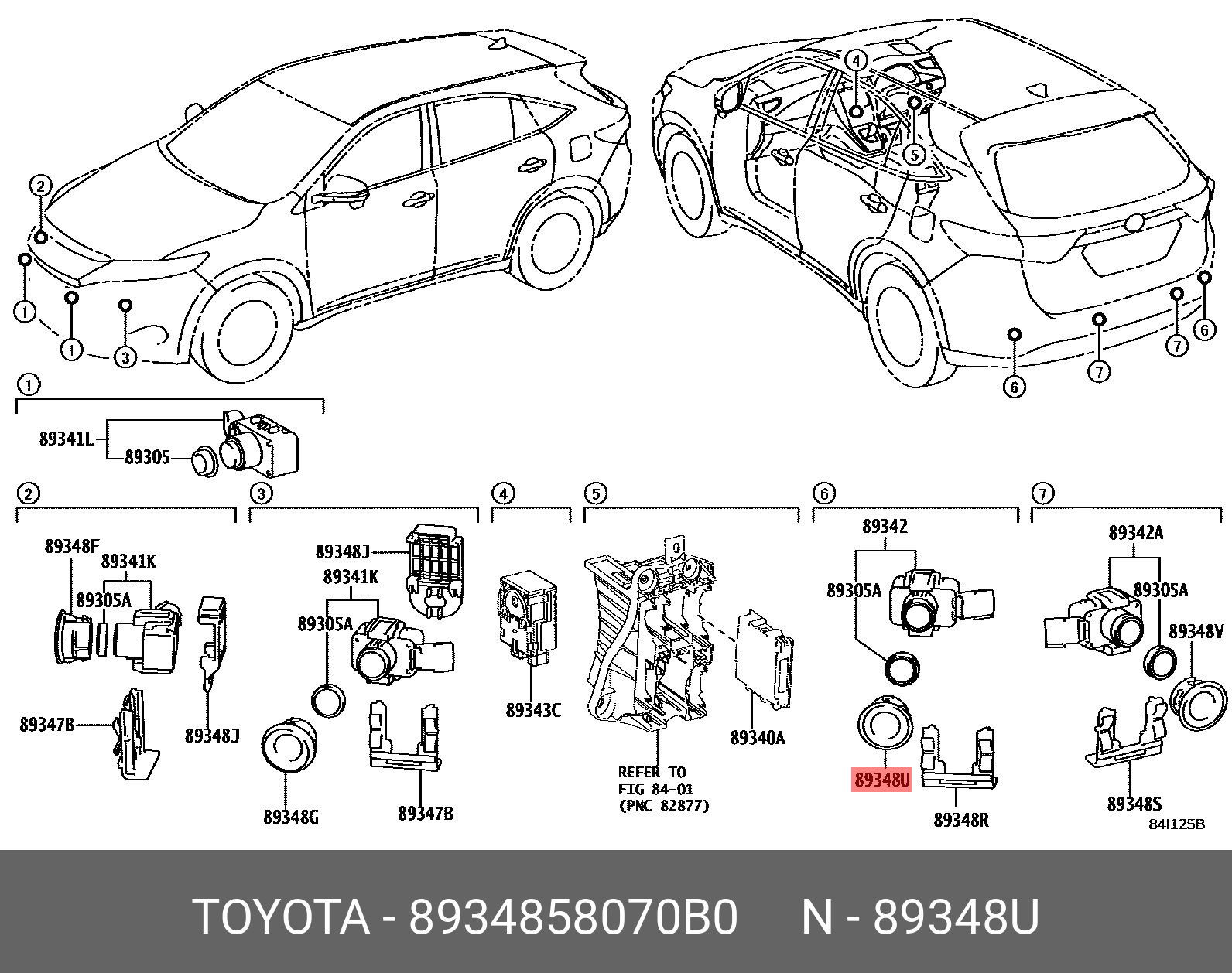 89348-58070-B0 GENUINE TOYOTA 8934858070B0, HARRIER/ HYBRID 201312 ...