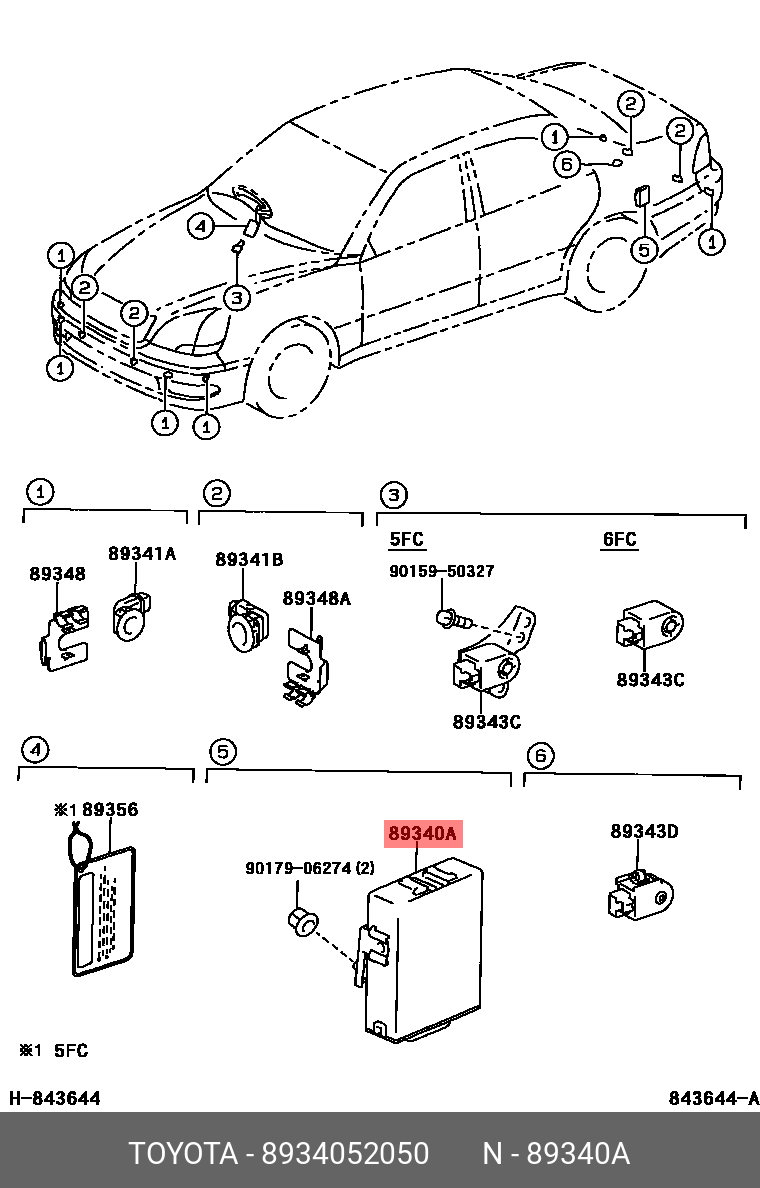 89340-52050 GENUINE TOYOTA VITZ 201012 -, COMPUTER ASSY, CLEARANCE ...