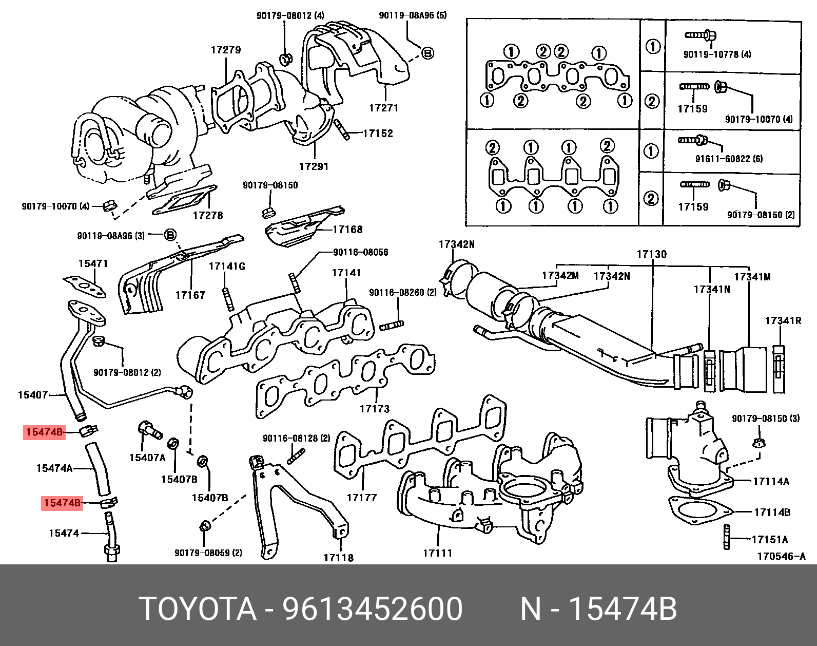 96134-52600 GENUINE TOYOTA LAND CRUISER PRADO 201708-, CLAMP, HOSE ...