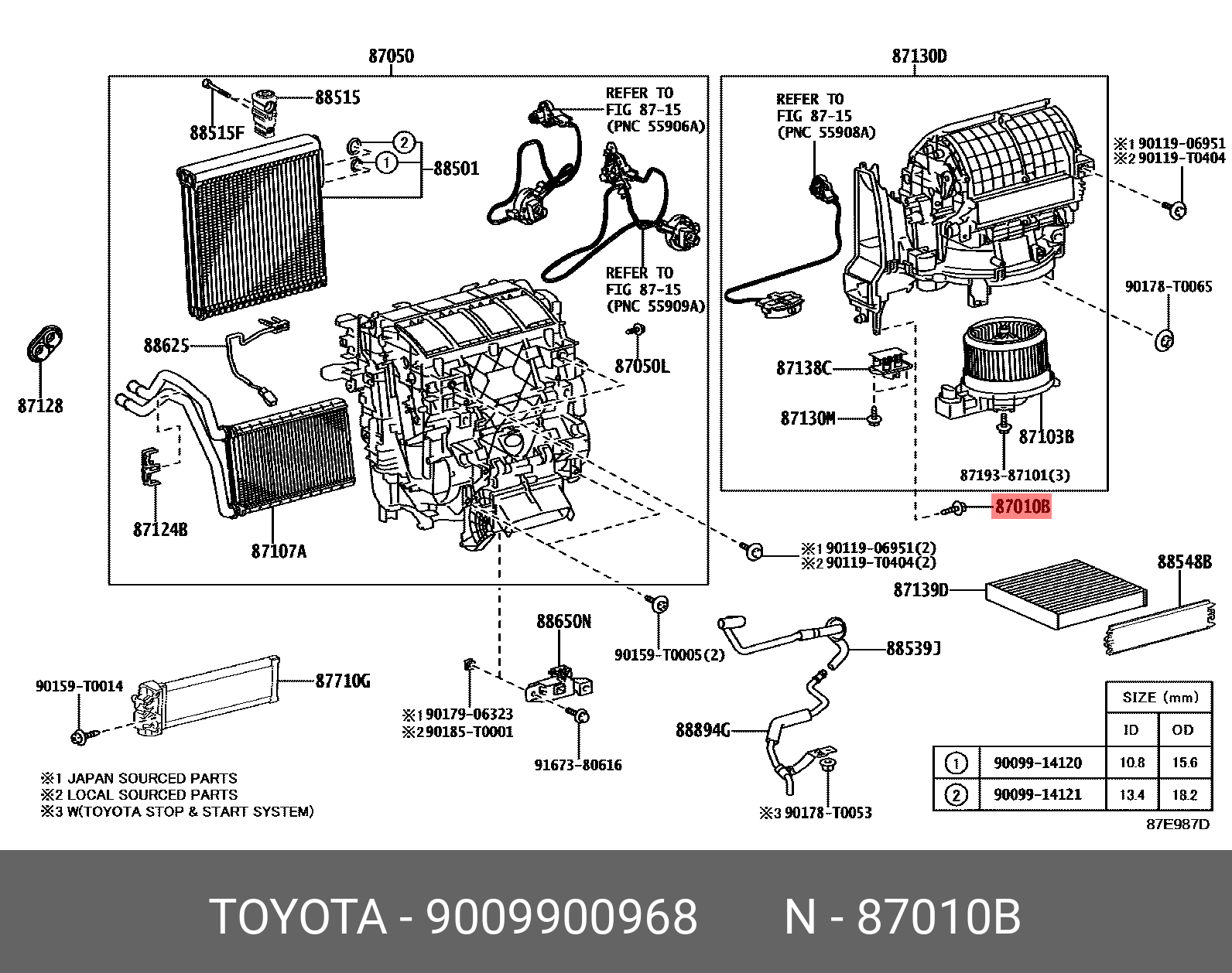 90099-00968 GENUINE TOYOTA 9009900968, COROLLA CROSS 202108 -, ZSG10 ...