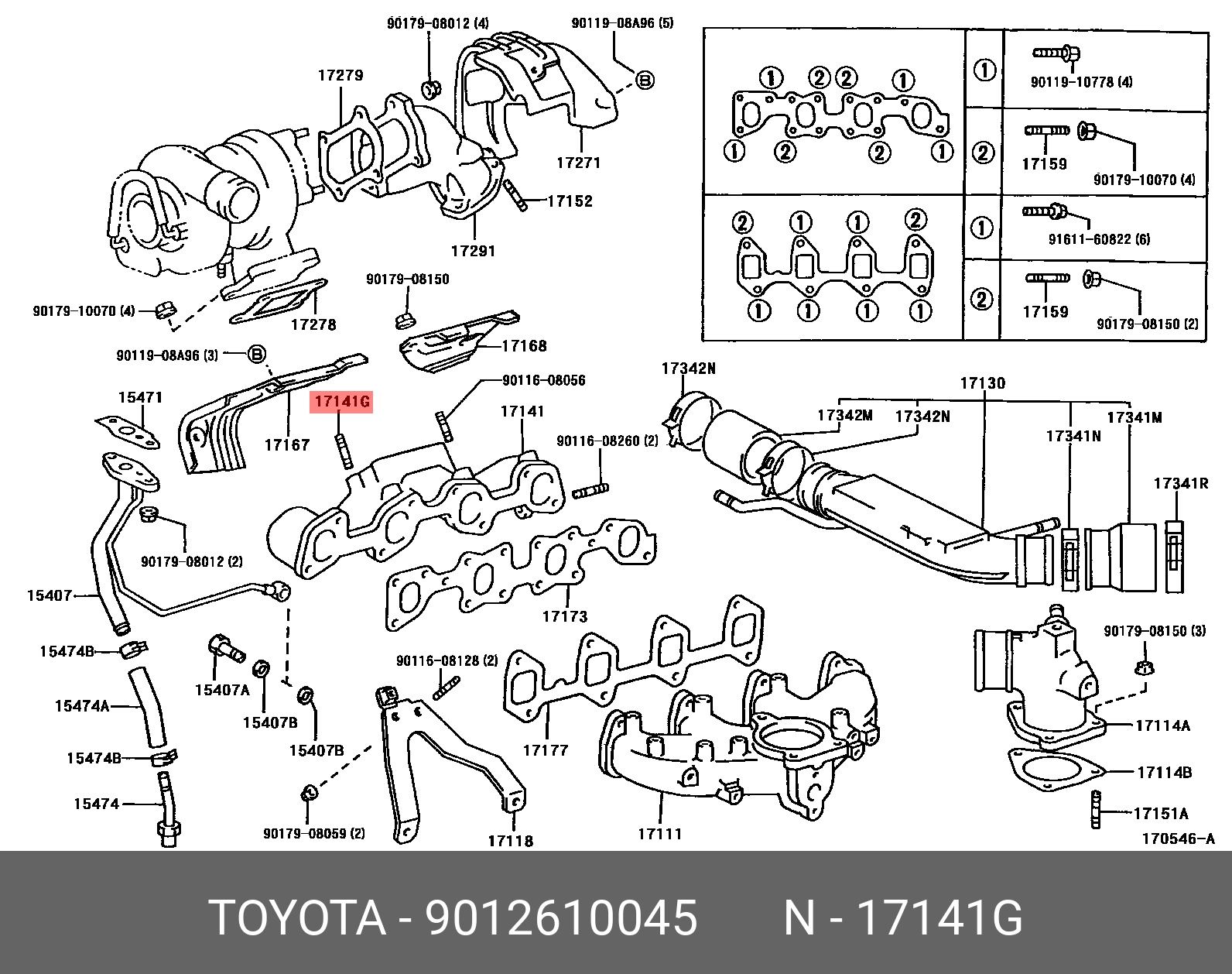 90126-10045 GENUINE TOYOTA 9012610045, HARRIER/ HYBRID 201312-202005 ...