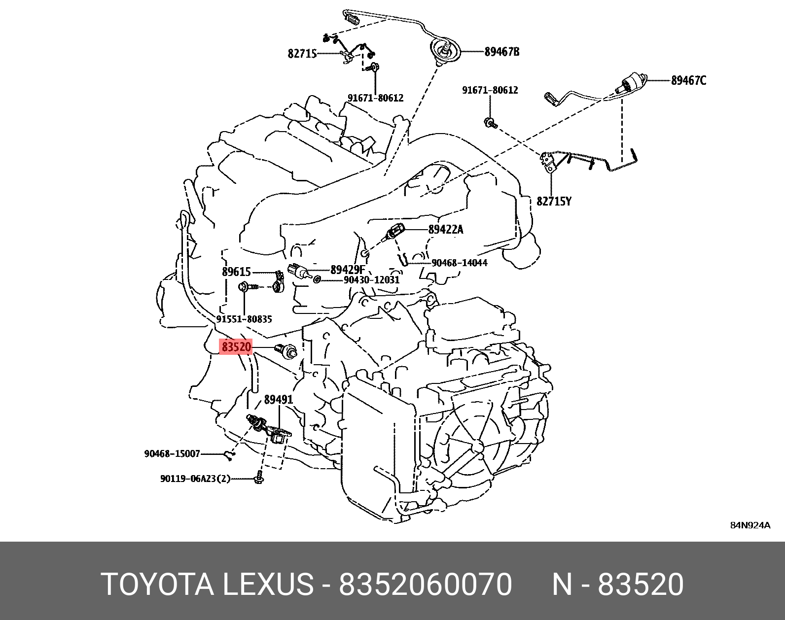 83520-60070 GENUINE TOYOTA 8352060070, LAND CRUISER 202107 -, FJA300 ...