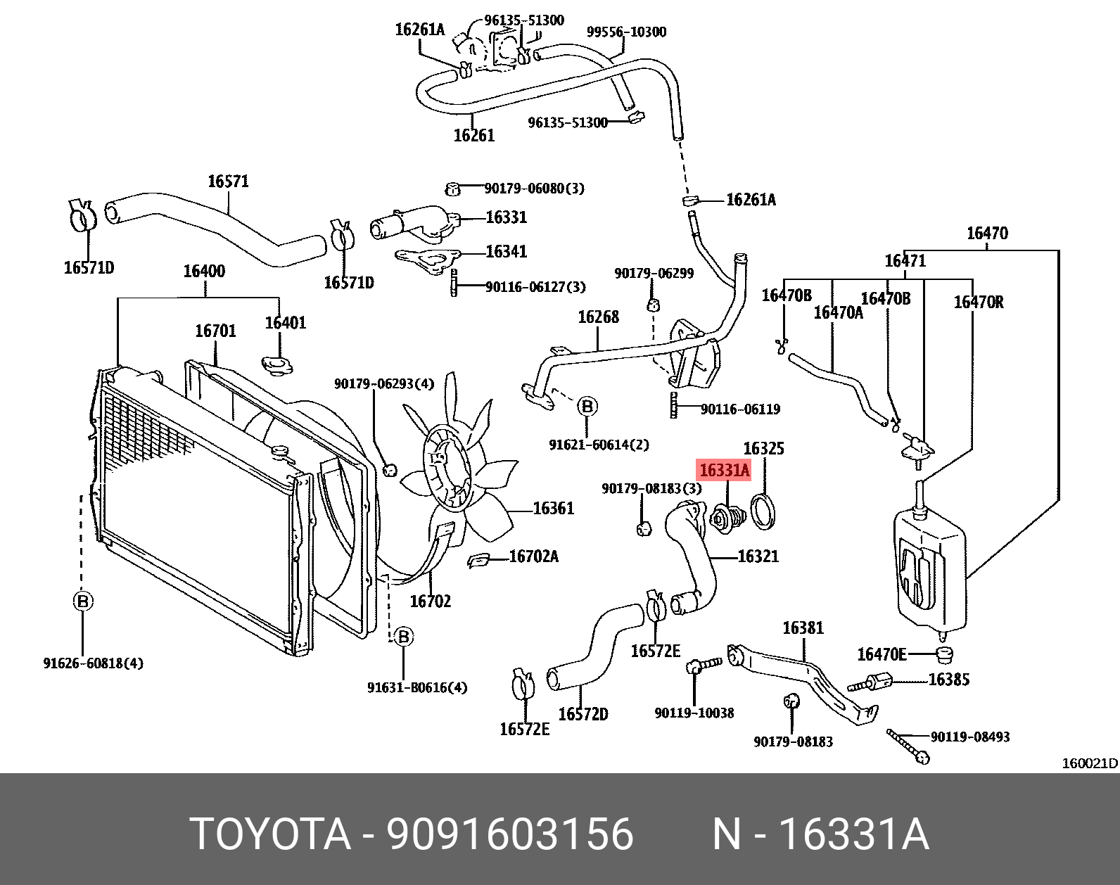 90916-03156 GENUINE TOYOTA 9091603156, HARRIER/ HYBRID 201312-202005 ...