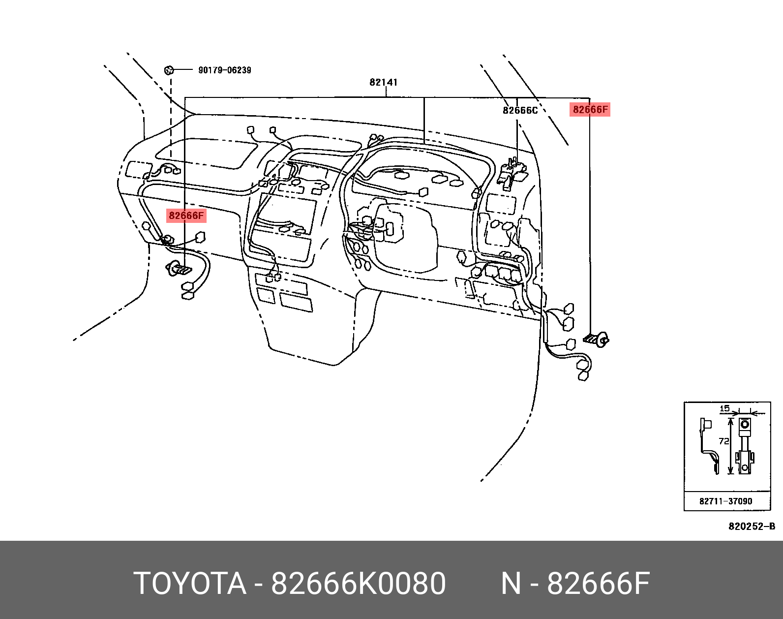 82666-K0080 GENUINE TOYOTA 82666K0080, YARIS 202002-, KSP210, MXPA1 ...