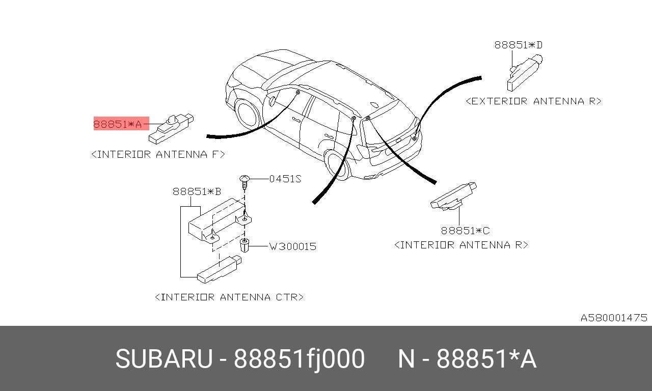 Originale OE Ant Int Ay Pl 88851FJ000 per Subaru 88851-FJ000