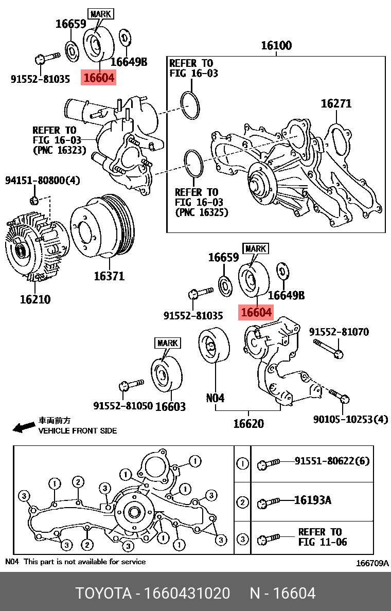 16604-31020 GENUINE TOYOTA 1660431020, ALPHARD/ VELLFIRE/ HV 201501 ...