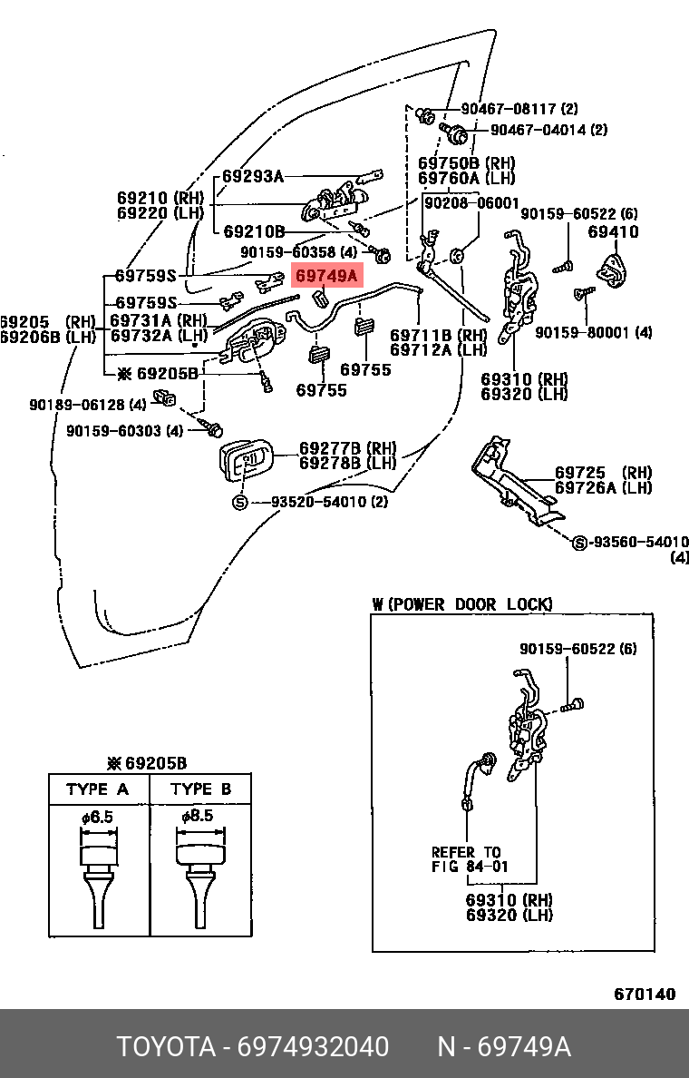 69749-32040 GENUINE TOYOTA 6974932040, RAIZE 201910-, A200A, A201A ...