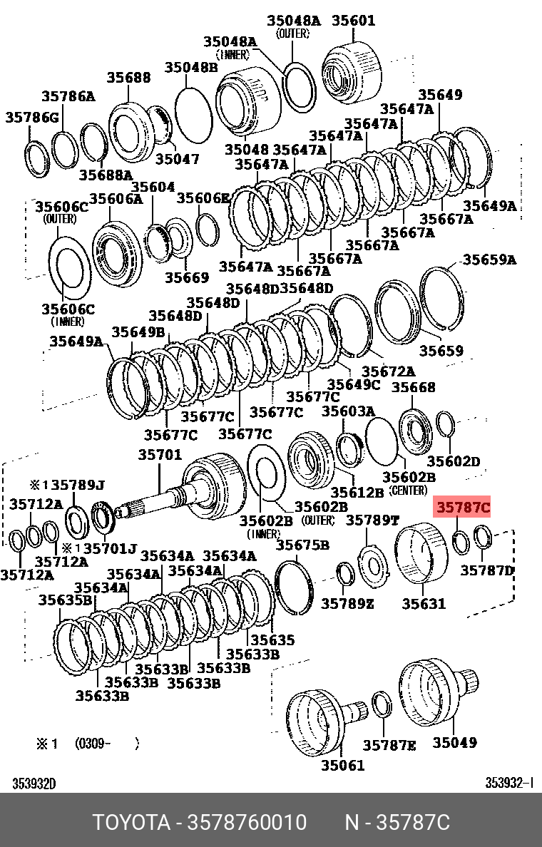 35787-60010 GENUINE TOYOTA 3578760010, HILUX 201708 - 202005, GUN125 ...