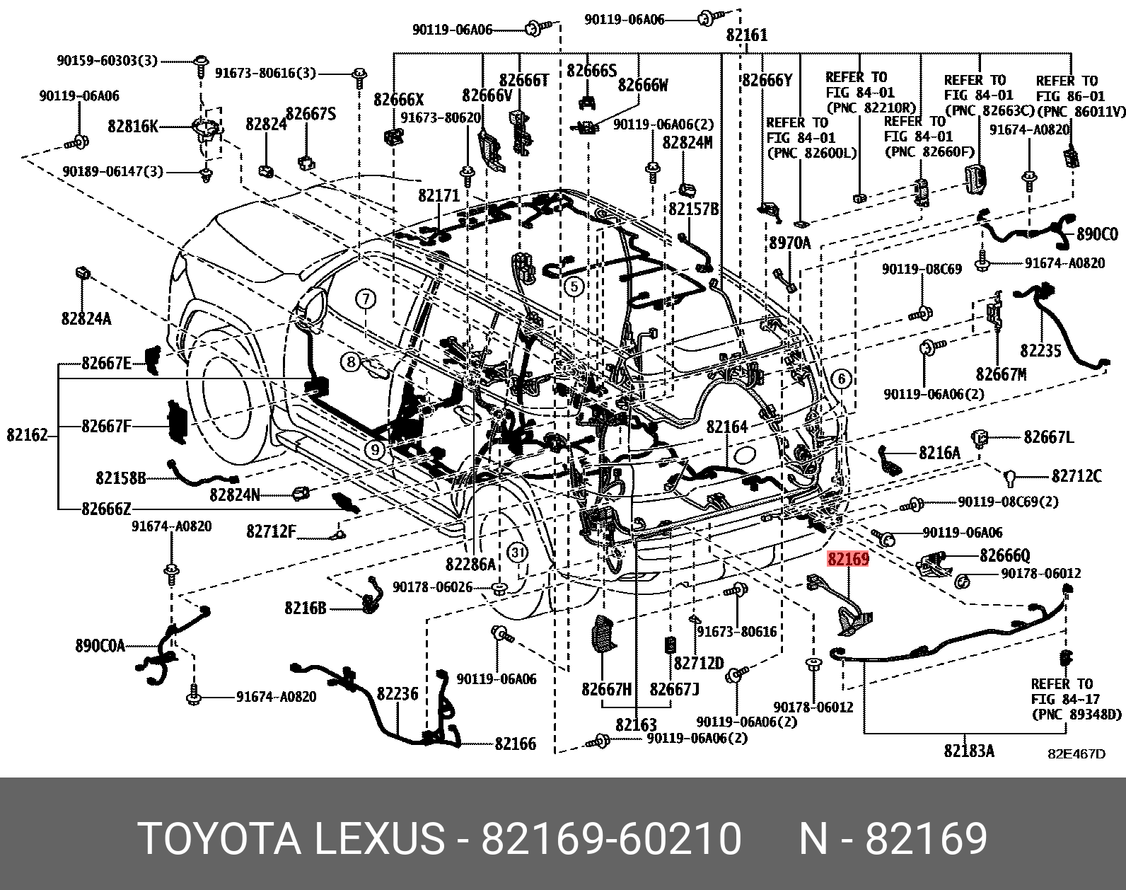 82169-60210 GENUINE TOYOTA 8216960210, LAND CRUISER 202107 -, FJA300 ...