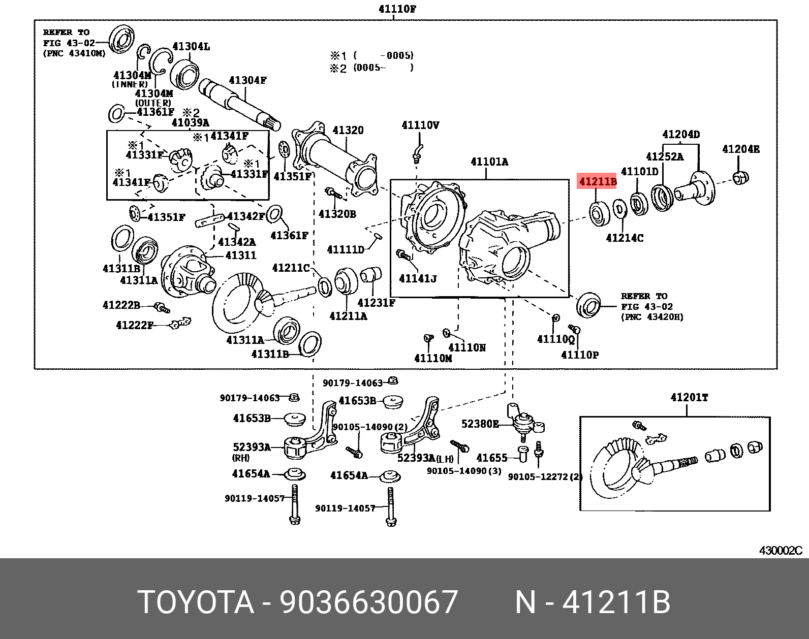 TOYOTA HILUX 202006- GENUINE PARTS