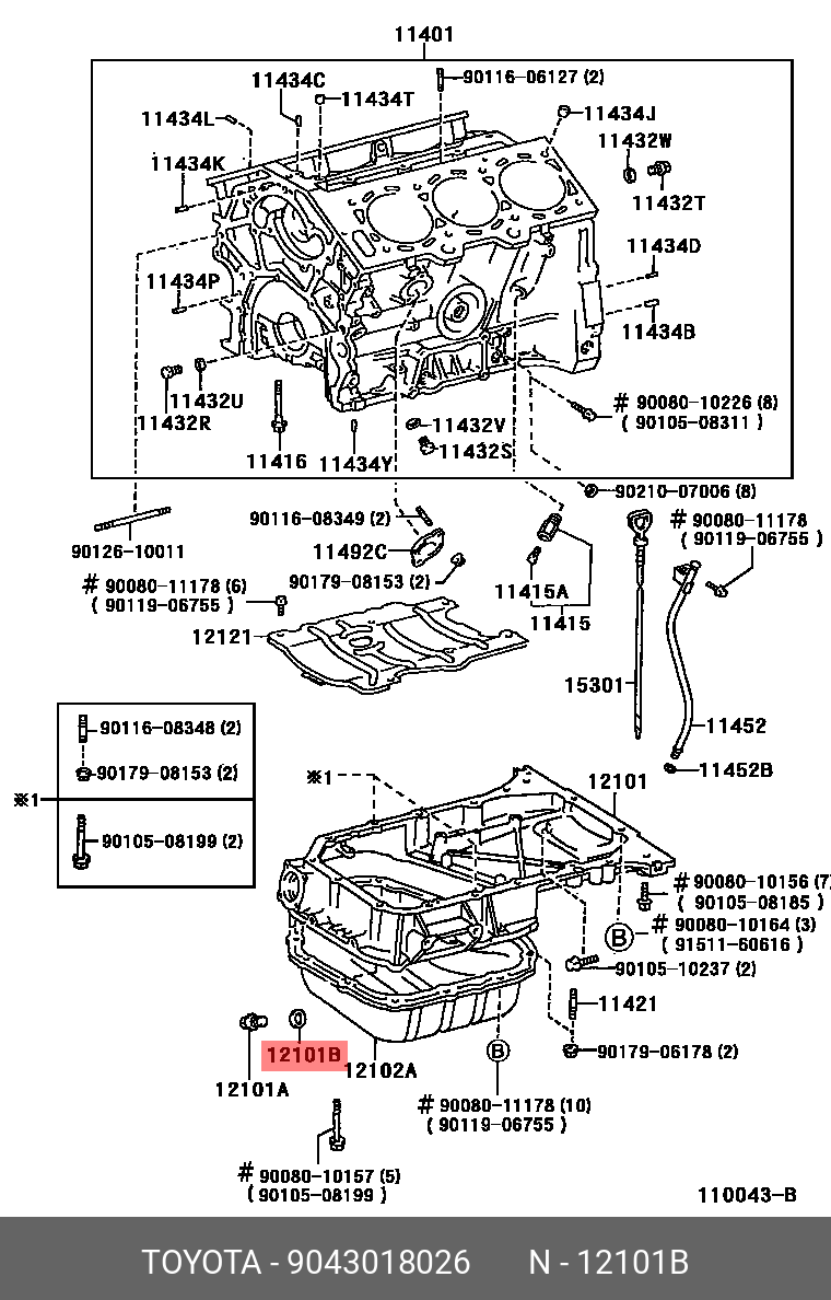 90430-18026 GENUINE TOYOTA 9043018026, LAND CRUISER 202107 -, FJA300 ...