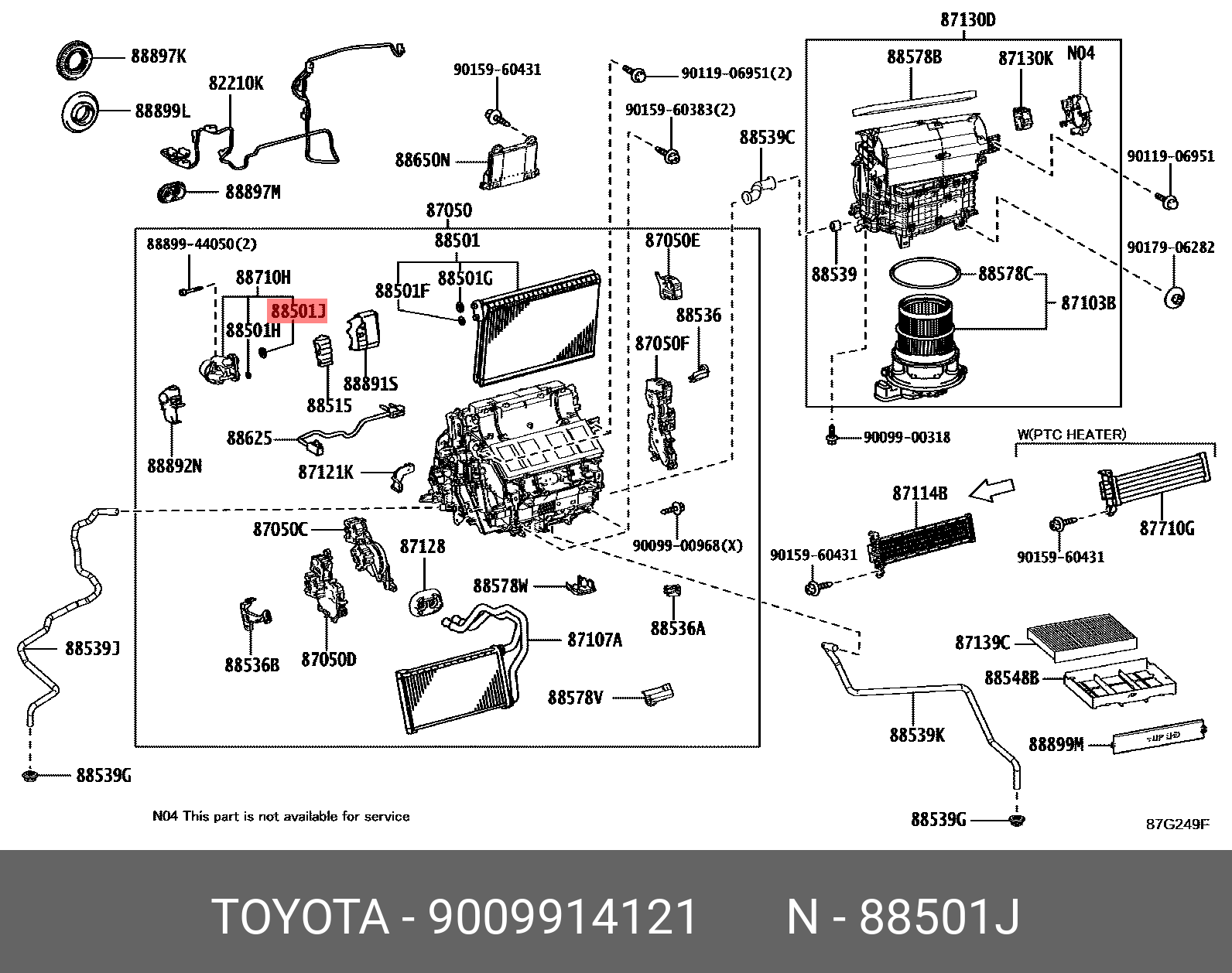 90099-14121 GENUINE TOYOTA 9009914121, LAND CRUISER 202107 -, FJA300 ...