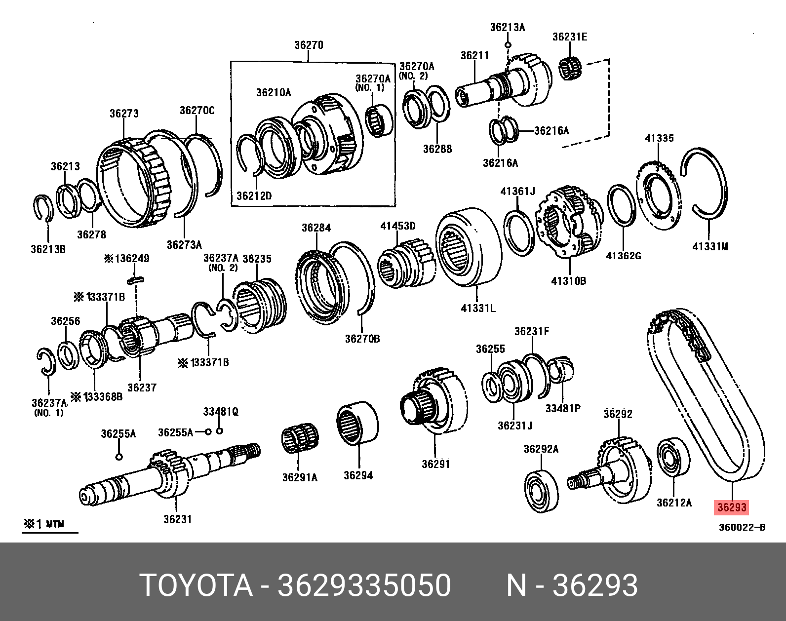 36293-35050 GENUINE TOYOTA 3629335050, HILUX 201708 - 202005, GUN125 ...