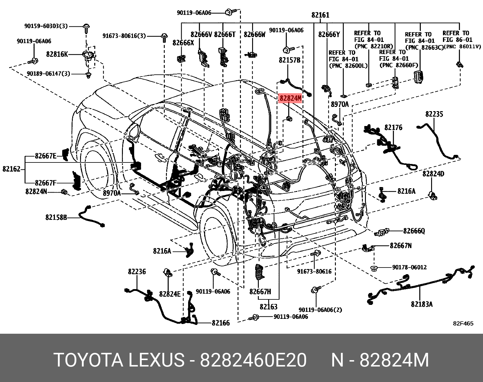 82824-60E20 GENUINE TOYOTA 8282460E20, LAND CRUISER 202107 -, FJA300 ...
