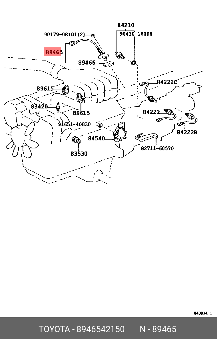 89465-42150 GENUINE TOYOTA 8946542150, ALPHARD/ VELLFIRE/ HV 201501 ...