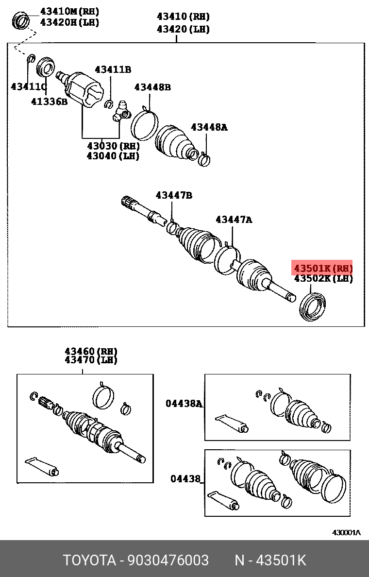 seal dust for front axle outer shaft right 9030476003 for TOYOTA 90304 ...